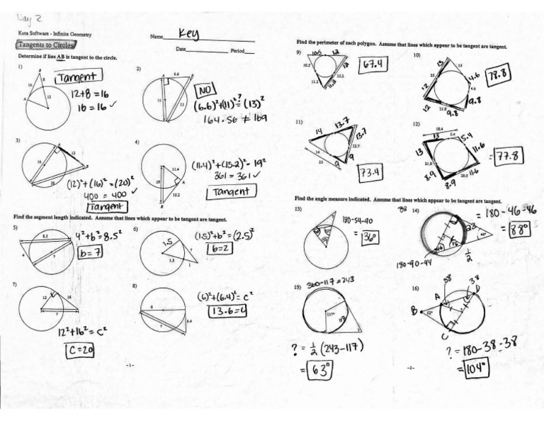 Unit 6 Day 2 CW HW Key | PDF