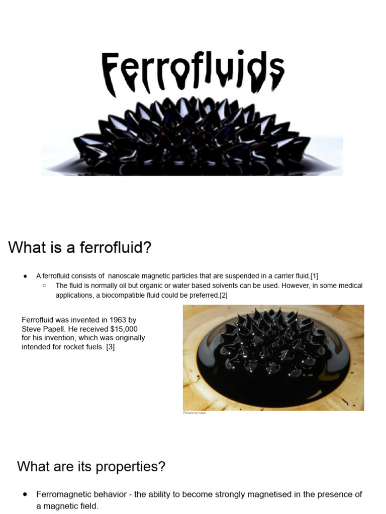 Ferrofluids | PDF