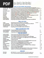 Fan Scoring HKMJ Cheat Sheet | PDF | Mahjong | Games Of Chance