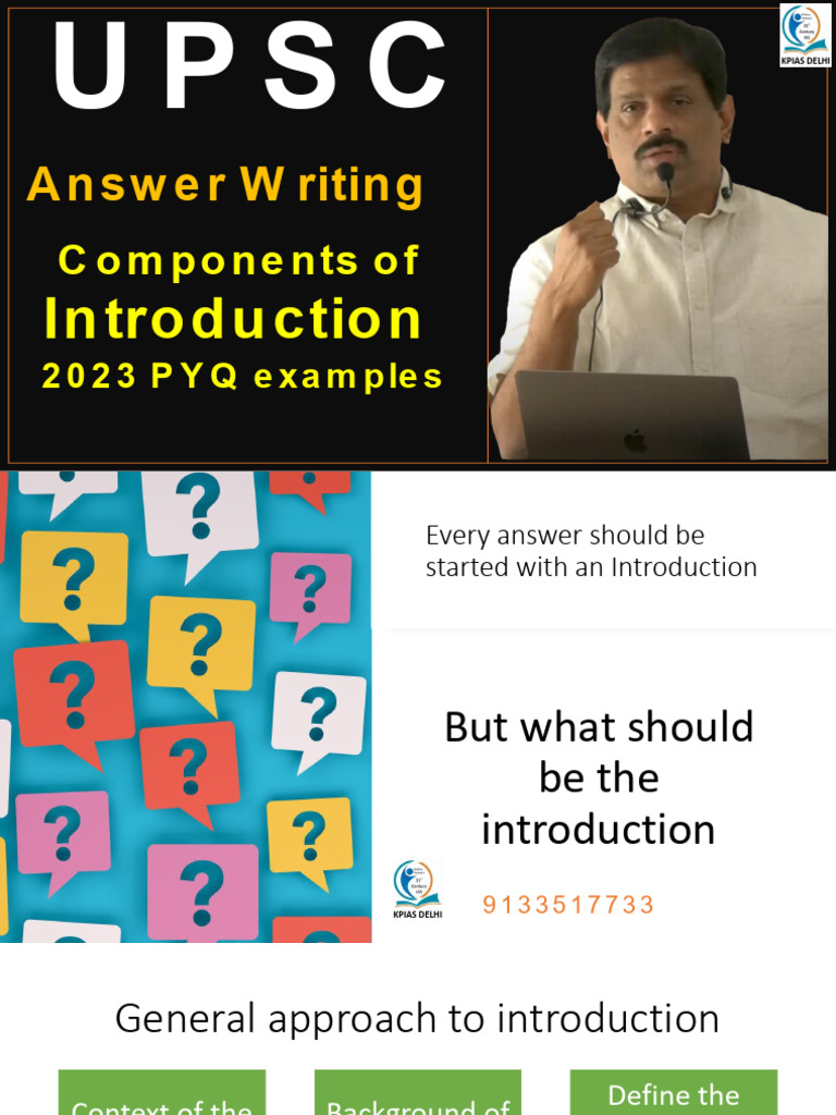 answer writing- Intro & Conclusion | PDF