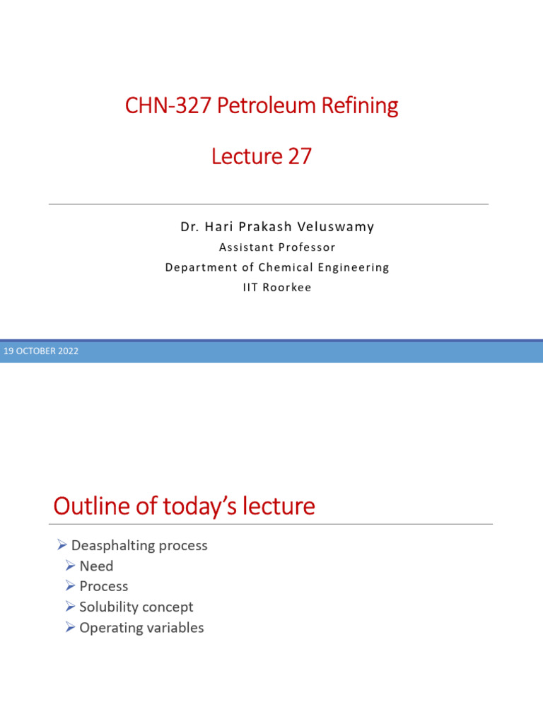 Deasphalting Process | PDF
