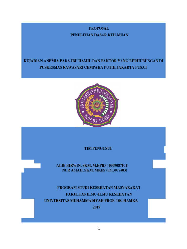 Contoh Proposal Anemia | PDF