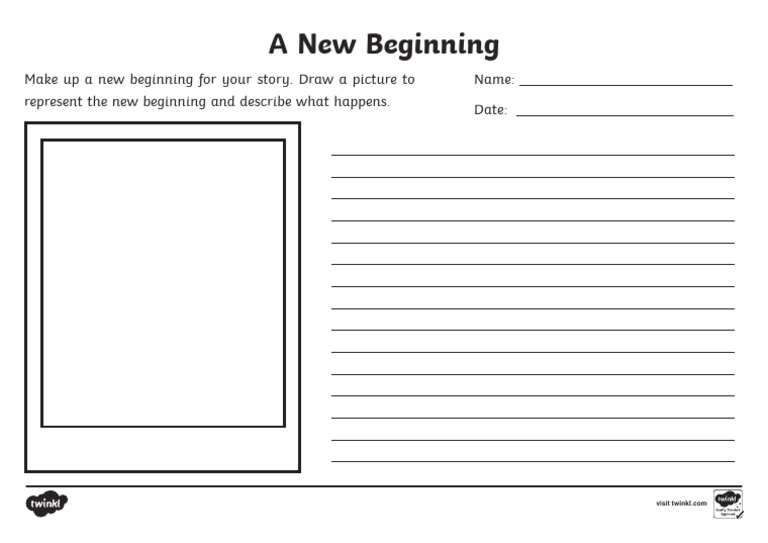 A New Beginning Reading Comprehension Activity | PDF