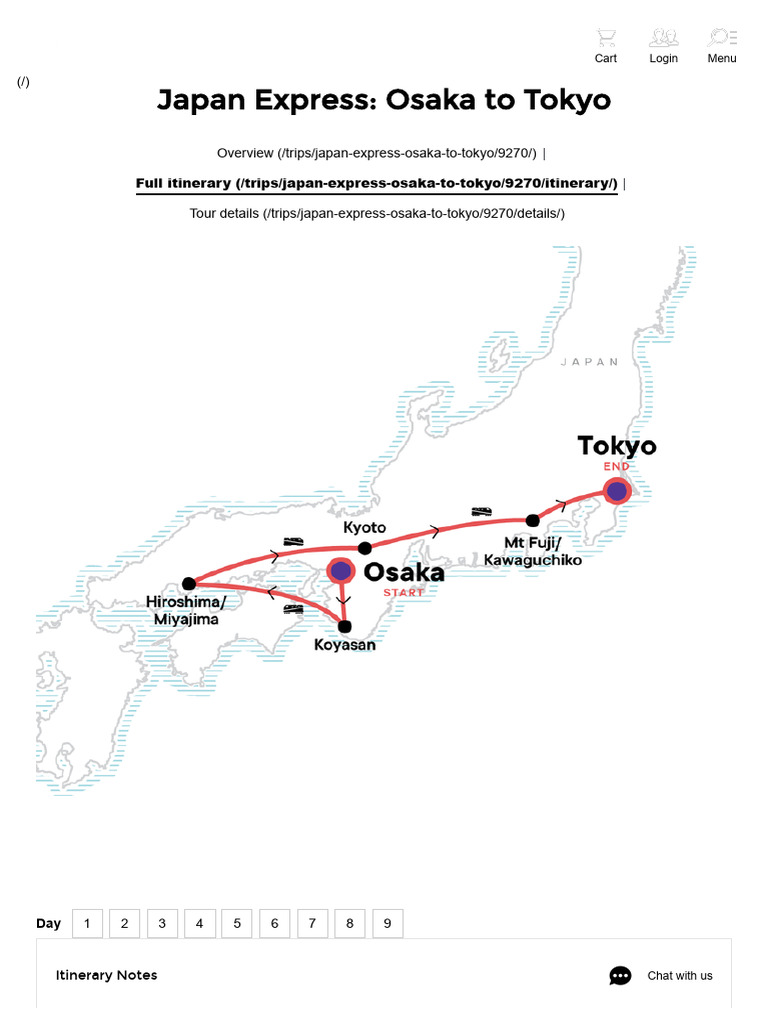 Japan Express: Osaka to Tokyo Tour | PDF