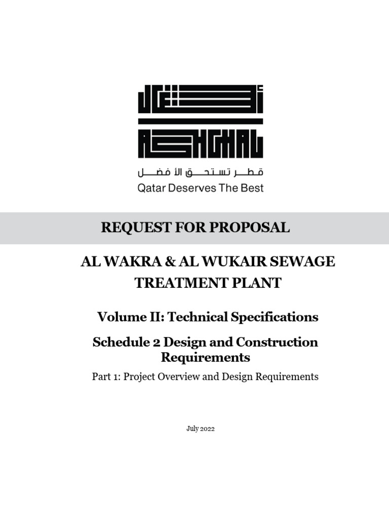 WWTP - Schedule 2 Part 1 Project Overview and Design Requirements (July 2022) | PDF