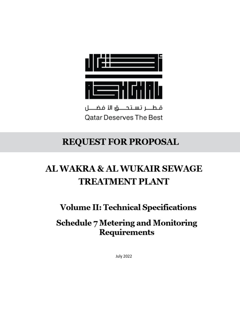 WWTP - Schedule 7 - Metering and Monitoring Requirements (July 2022) | PDF