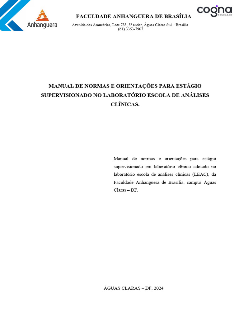 Manual de Normas e OrientaÃ Ã Es Do EstÃ¡gio Supervisionado em AnÃ ...