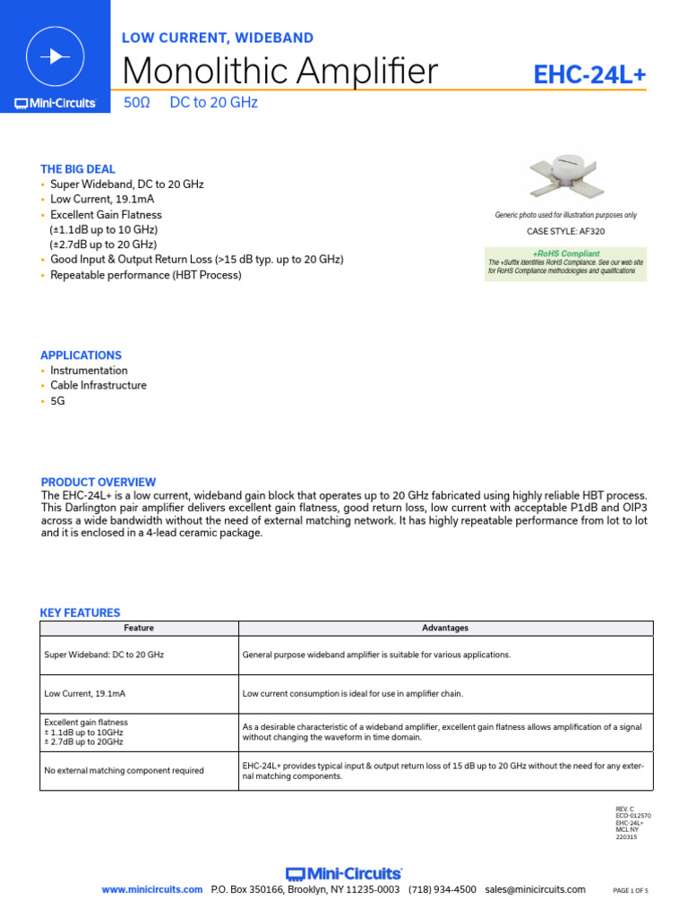 EHC-24L | Download Free PDF | Amplifier | Decibel
