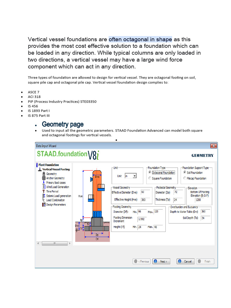 Vertical Vessel Foundations - Writeup | PDF | Deep Foundation ...
