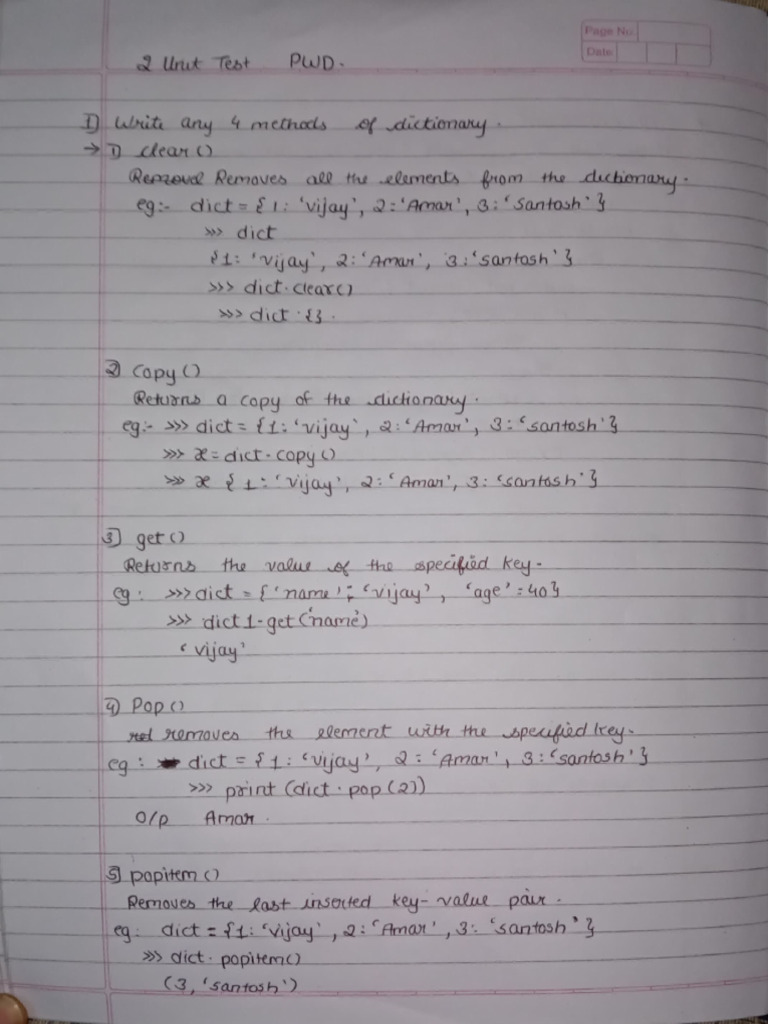 PWP UT2 Question Bank | PDF