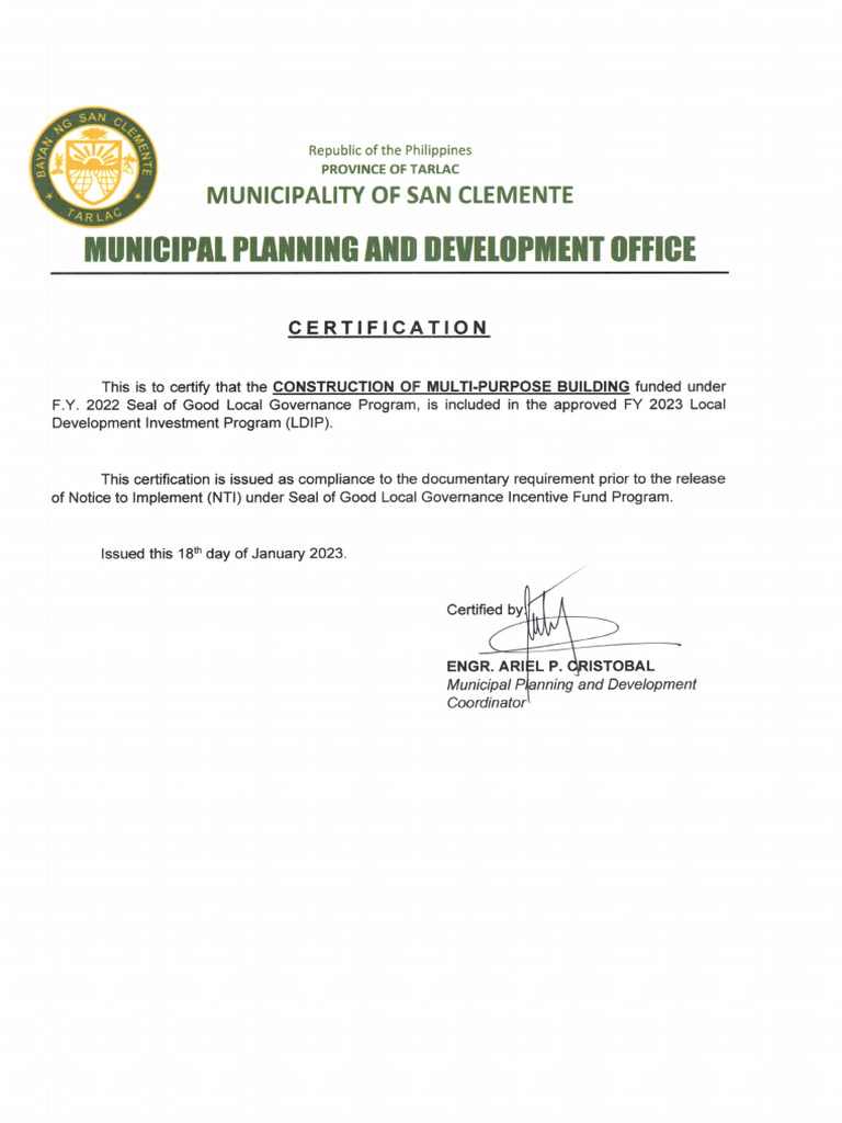 03-Ceritification Ldip | PDF