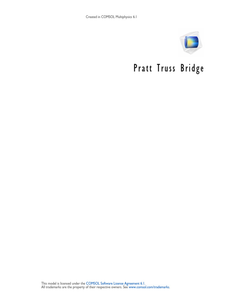 Pratt Truss Bridge Model Analysis | PDF | Truss | Bridge