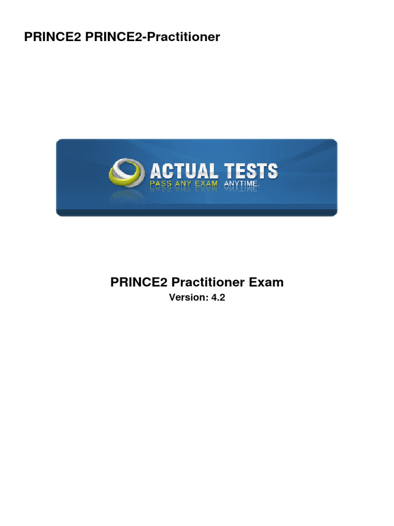 PRINCE2 Practitioner PDF | PDF | Safety | Marketing