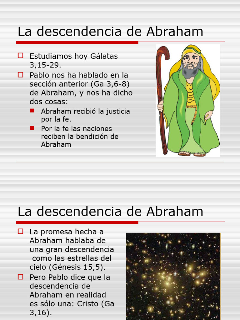 La Desendencia de Abraham | PDF | Cristo (título) | Contenido bíblico