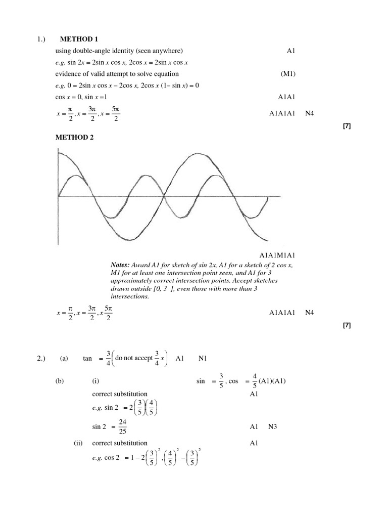 Identities Question Bank Answer Sheet | PDF | Quadratic Equation | Trigonometric Functions