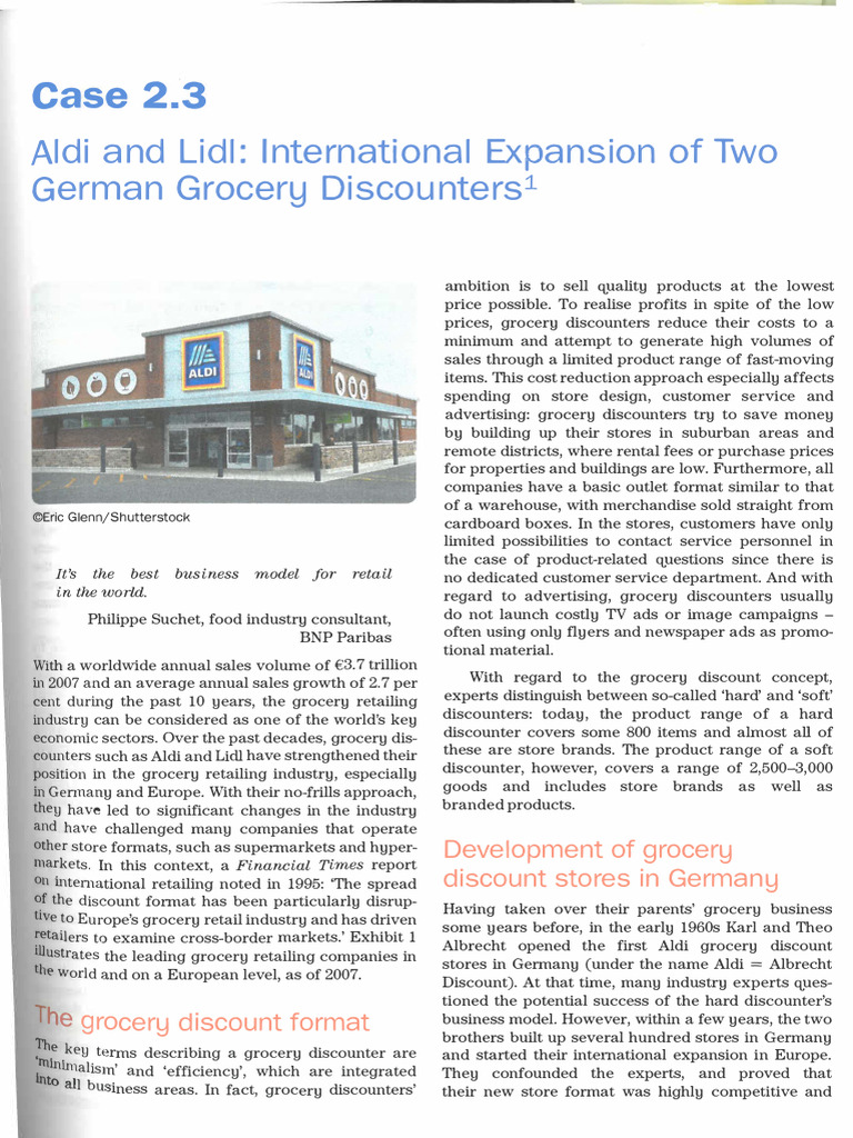 Aldi and Lidl: A Comparative History | PDF | Grocery Store | Business