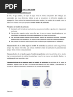 Modelo cinético corpuscular de la materia | PDF