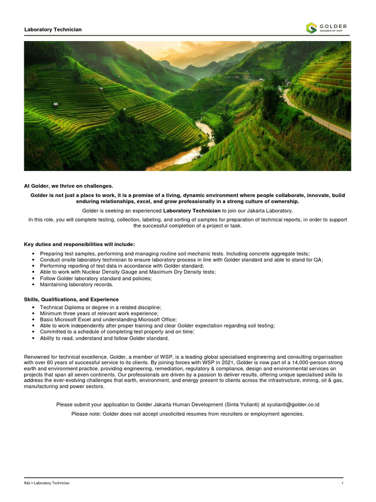 Flyer - Lab Technician | PDF