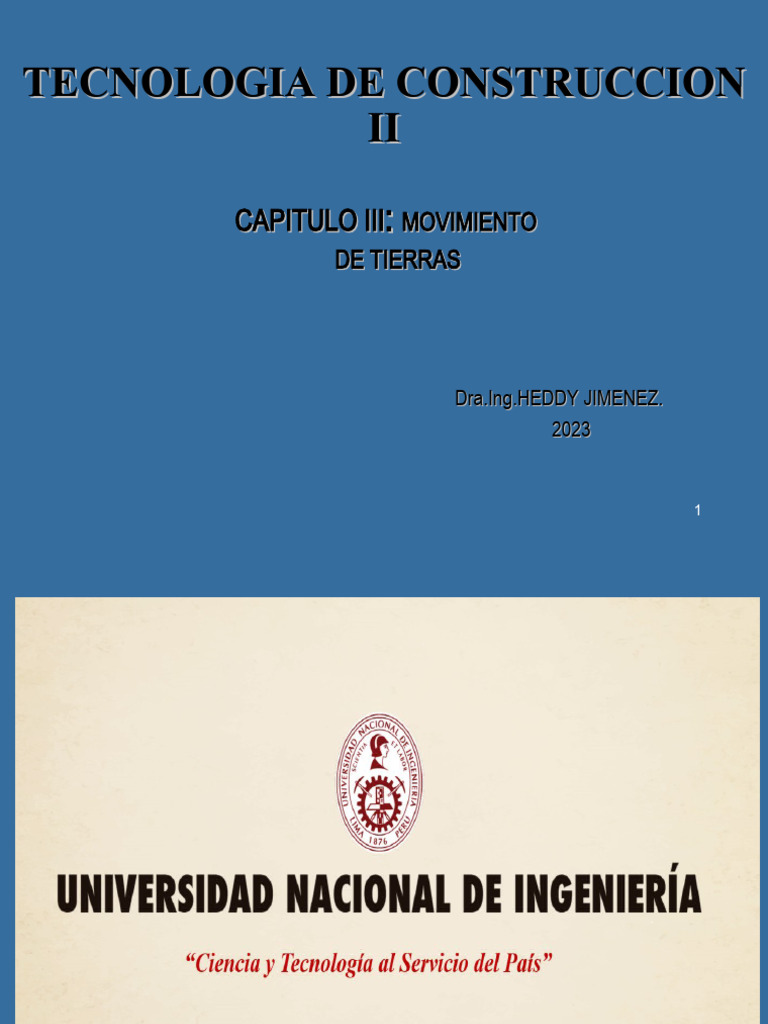 T. Construccion II-cap III - Movimiento de Tierras Aula V. | PDF | Fundación (Ingeniería)