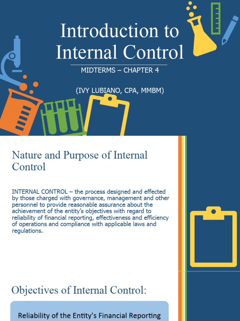 401 04-01 Introduction To Internal Control - Part1 | PDF | Internal Control | Business