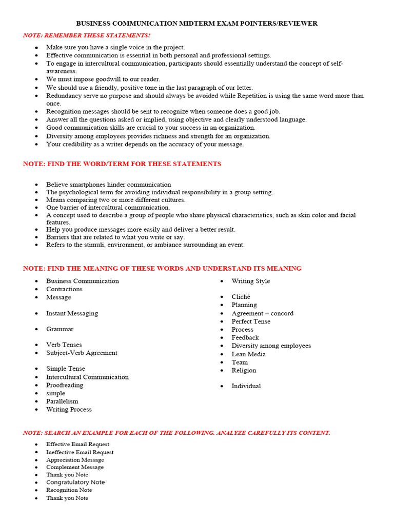 Pointers Ieng1 Pdf Communication Human Communication