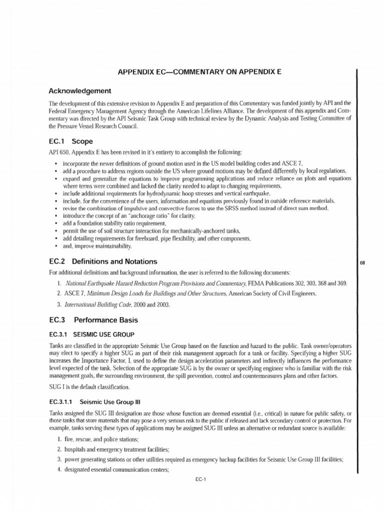 Seismic Use Group | PDF