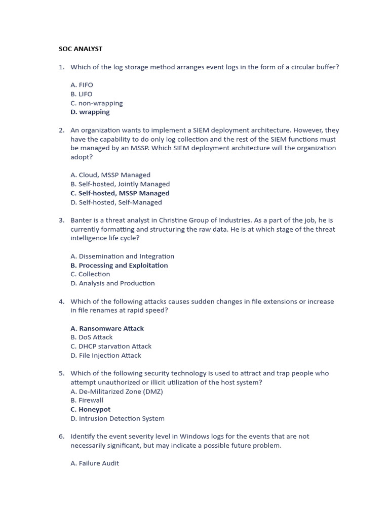 Soc Analyst Download Free Pdf Security Computer Security