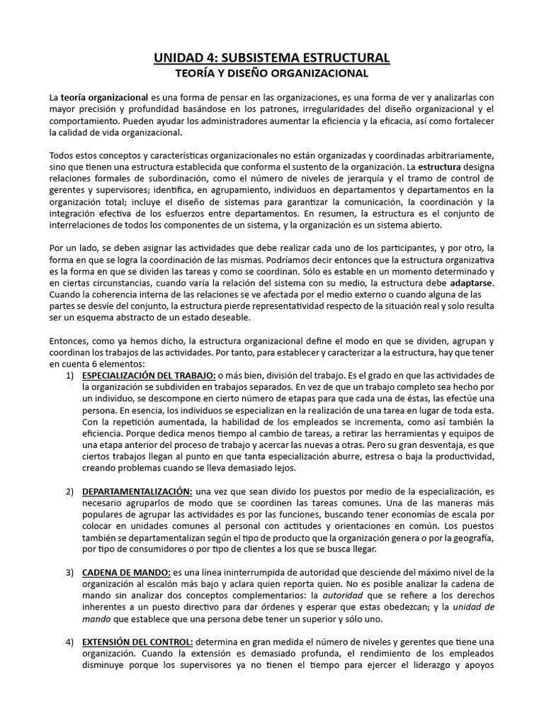 Subsistema Estructural | PDF