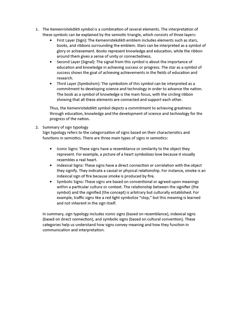 Semiotika Routine Task.. | PDF | Symbols | Semiotics