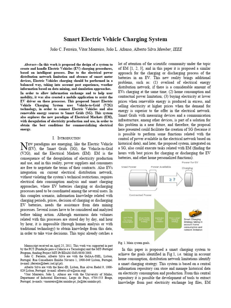 Electric Vehicle Charging System | PDF | Electric Vehicle | Smart Grid