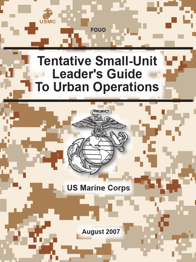 Small Unit Leaders Guide To Urban Ops | PDF | Organized Crime | Leadership