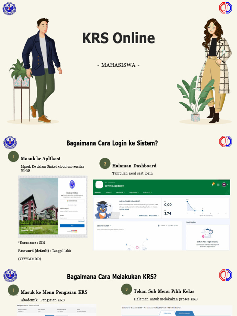 Panduan Pengisian dan Cetak KRS Online | PDF