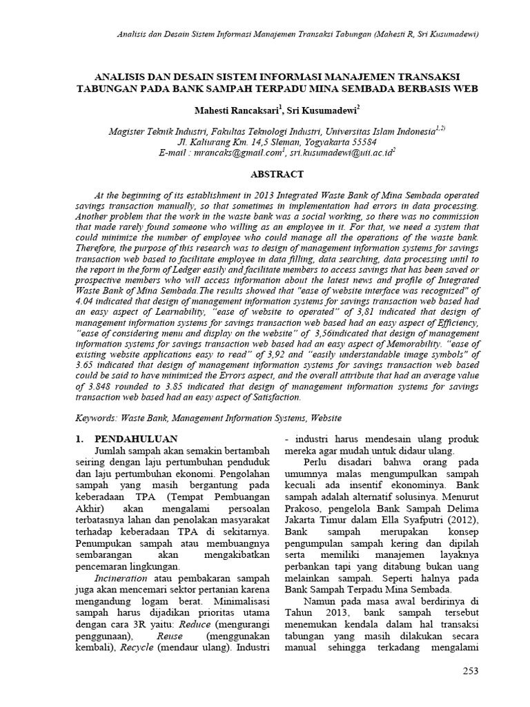 Admin, Mahesti R Dan Sri Kusumadewi-MTF-UII | PDF | Computing ...