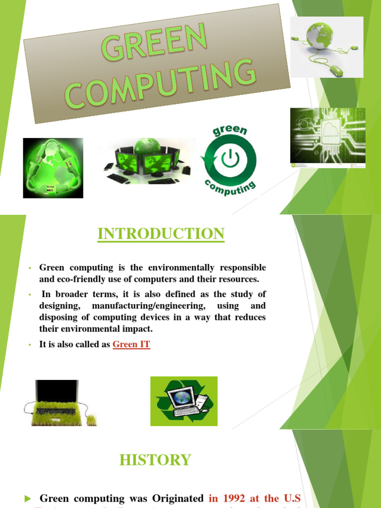GREEN COMPUTING PPT | PDF | Environment | Economies
