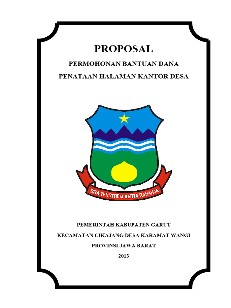 PROPOSAL Halaman Kantor Desa | PDF