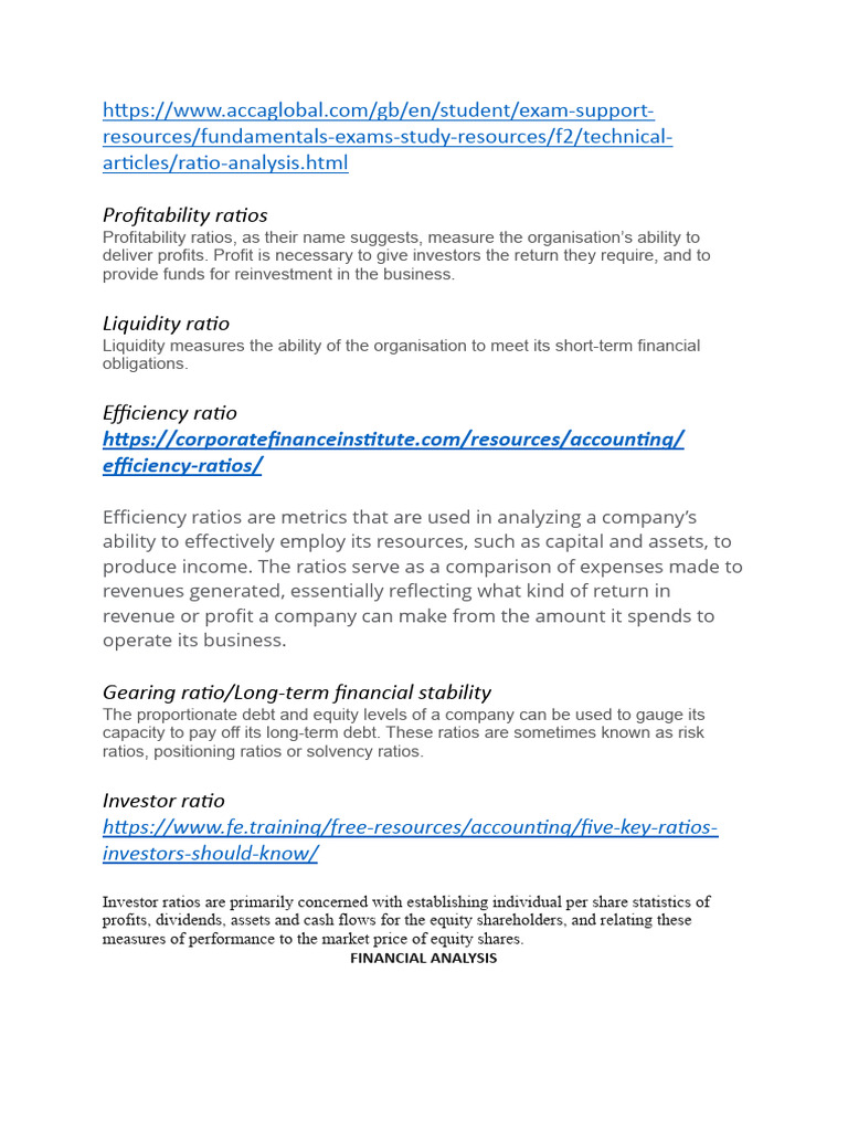 Financial Analysis | PDF | Leverage (Finance) | Equity (Finance)