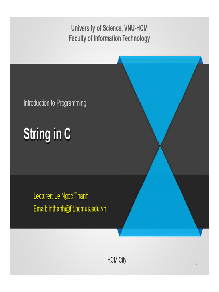 NMLT Topic 10 String | Download Free PDF | Pointer (Computer Programming) | String (Computer ...