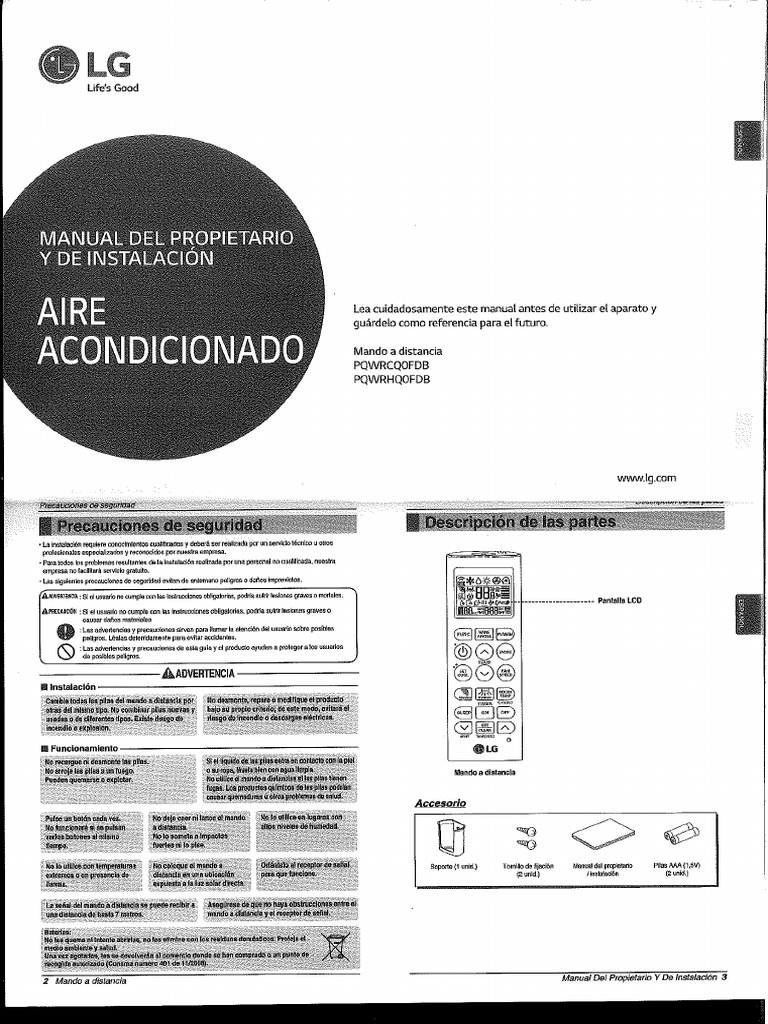 Manual de Control Remoto lg | PDF