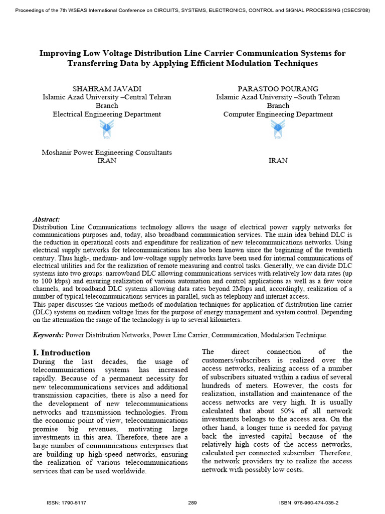 C-2008-Improving low voltage distribution line carrier communication systems for transferring ...