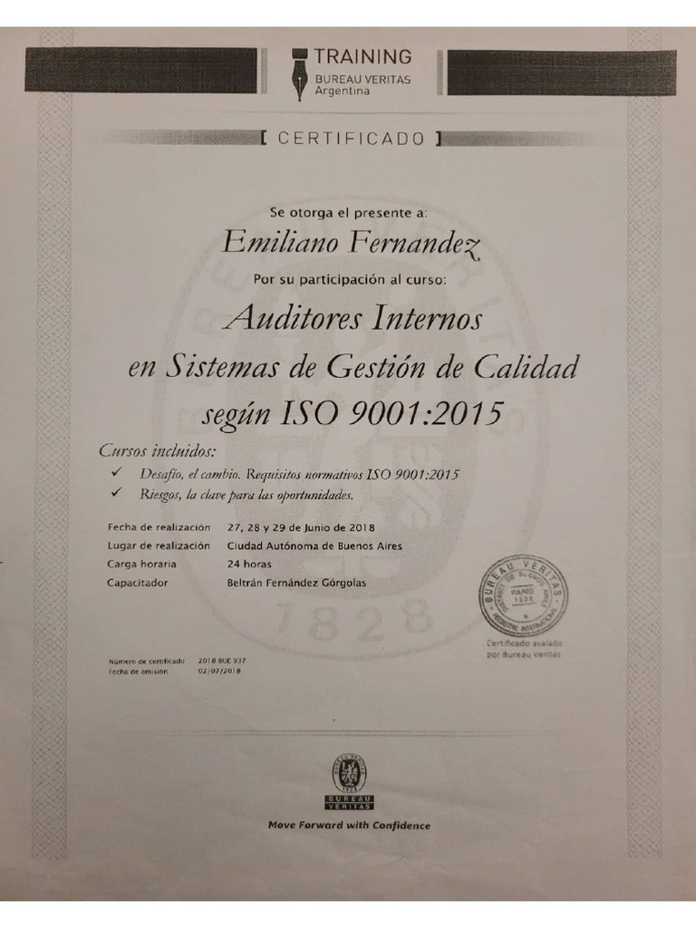 Auditor Interno ISO 9001 | PDF