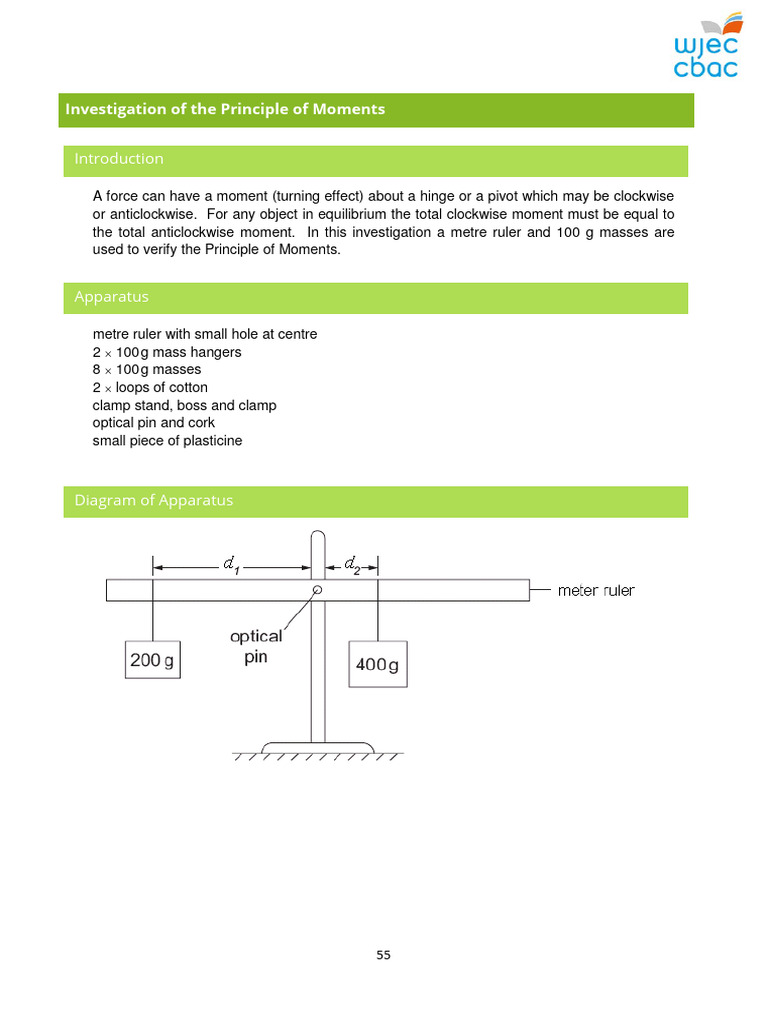 Investigation of The Principle of Moments | Download Free PDF | Accuracy And Precision | Experiment
