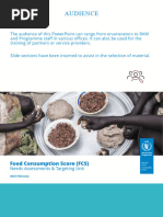 Food Consumption Score Guide | PDF | Foods | Food And Drink