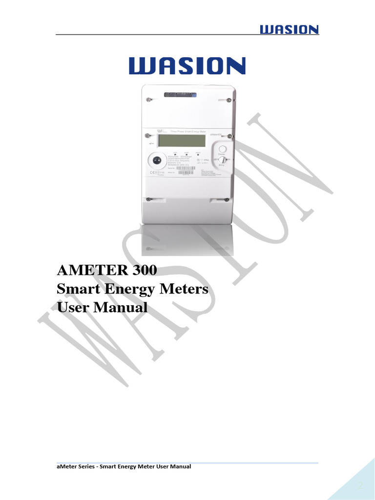 AMeter300-DC User Manual - Wasion Trifasico | PDF | Smart Grid | Ac Power