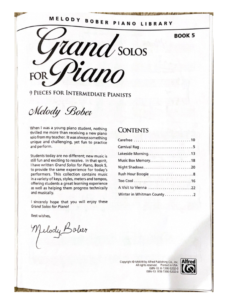 Piano Solos | PDF