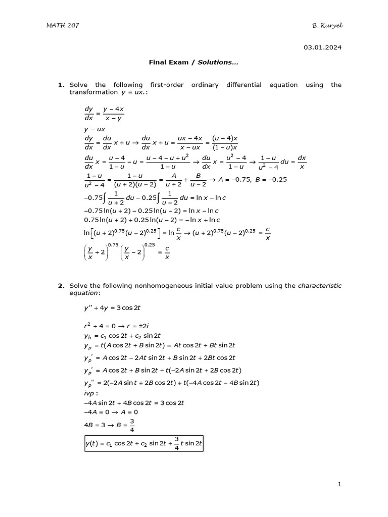 Final | PDF | Functions And Mappings | Mathematics
