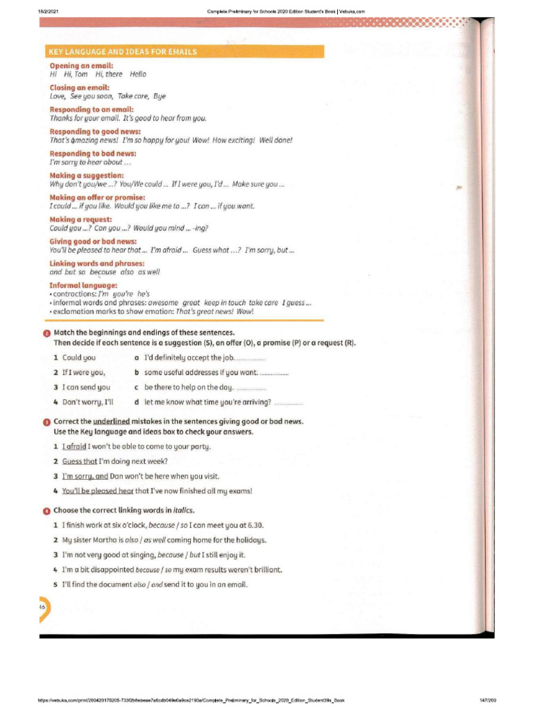 WRITING PART 1 USEFUL PHRASES | PDF