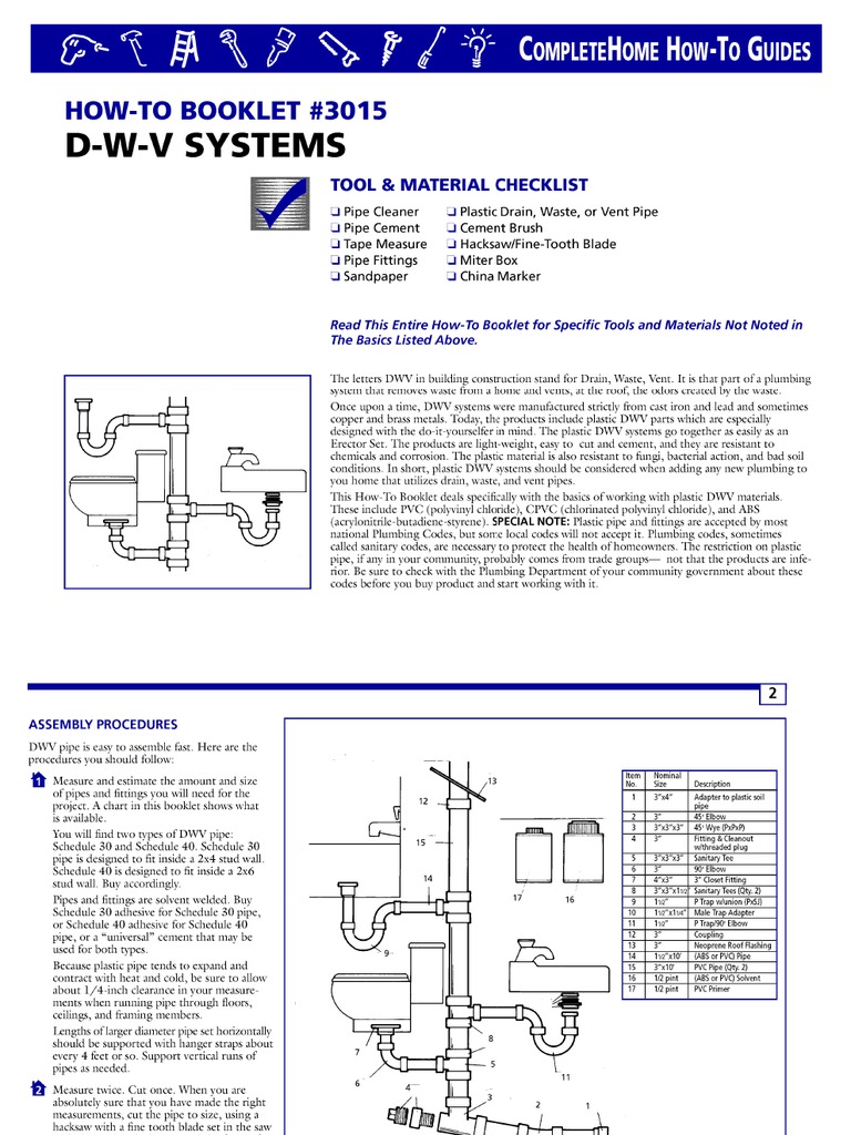 DWV Systems | PDF