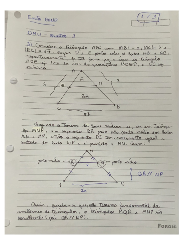 OMU - Questão 3 | PDF
