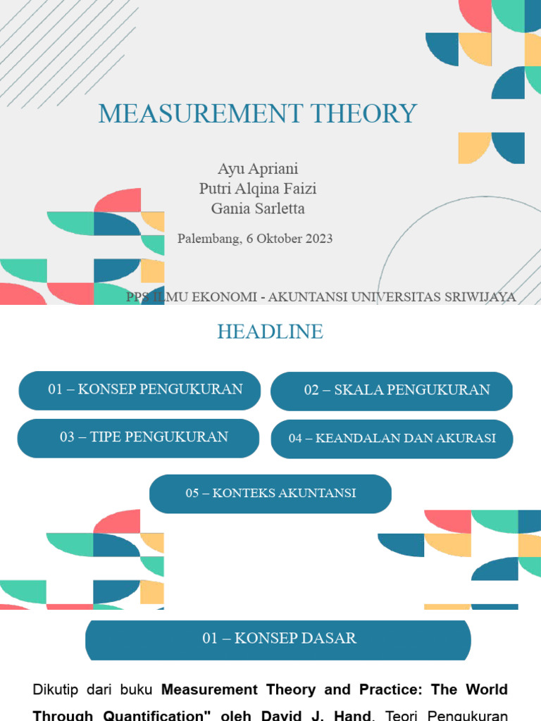 Mesurement Theory Final | PDF