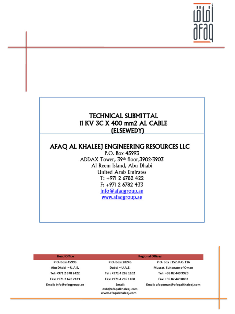 Technical Submittal | PDF | Electrical Wiring | Insulator (Electricity)
